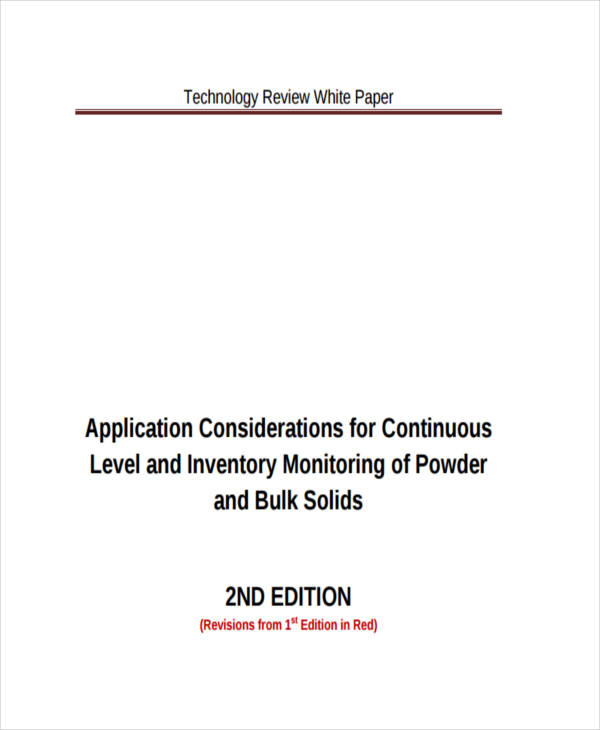 38 Sample White Paper Templates