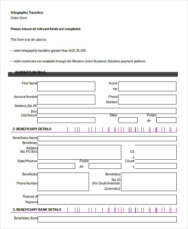 29+ Order Templates in Word