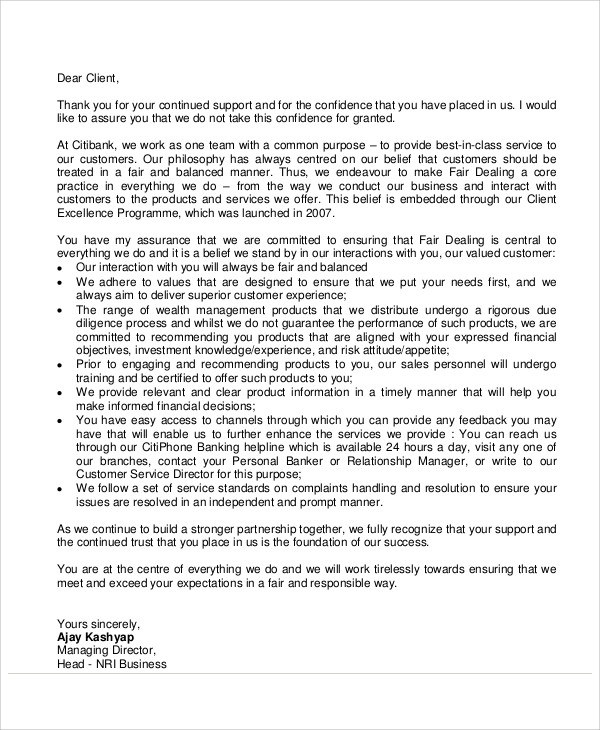 45 Free Service Letters