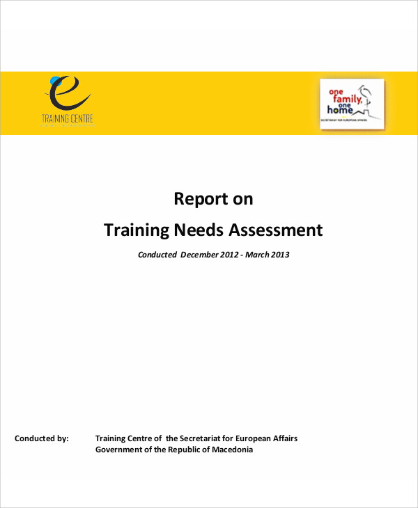 Training Needs Assessment Template Free HQ Printable Documents