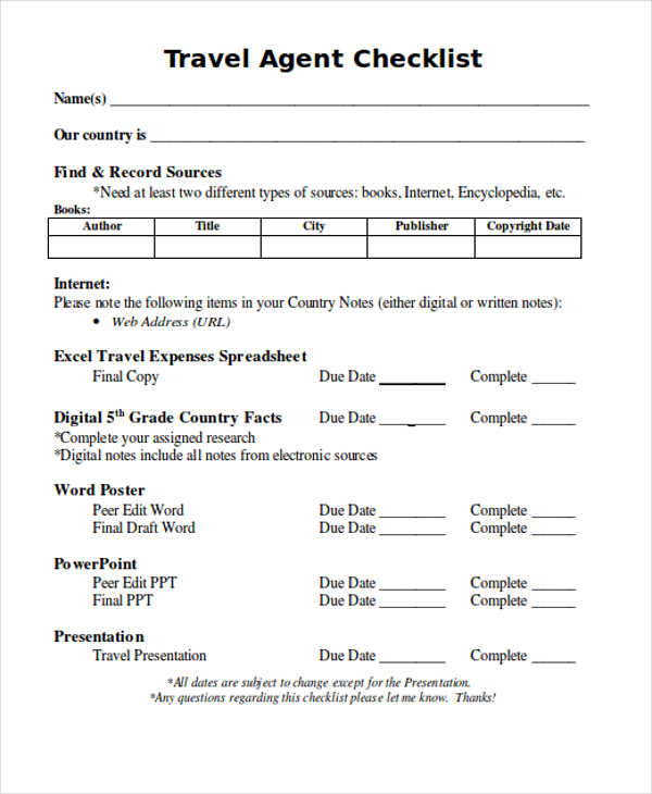 24 Checklist Templates in Word | Free & Premium Templates