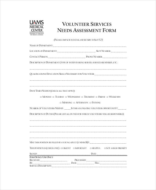 32+ Assessment Forms in PDF