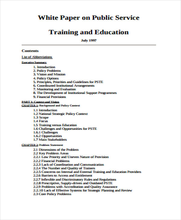 43+ Free White Paper Templates