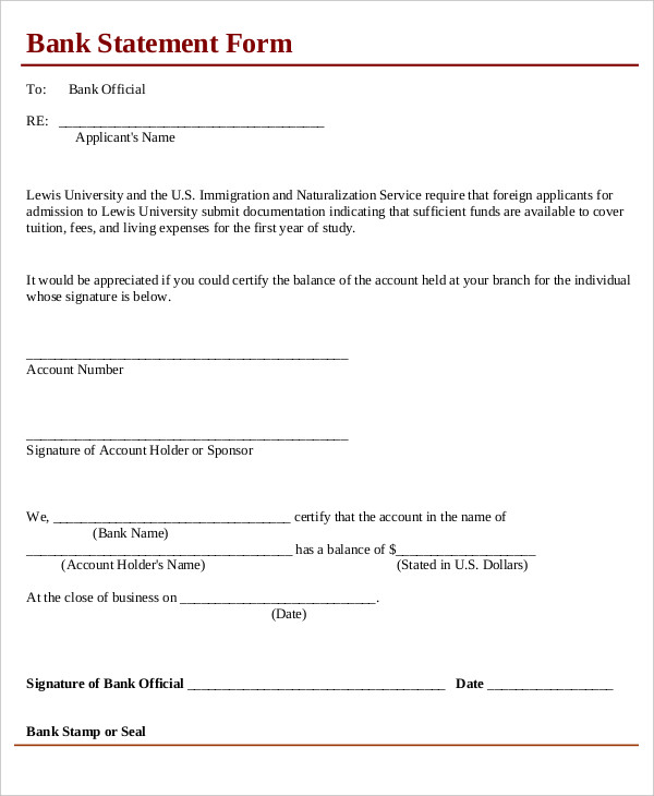 Pakistan Bank Statement : Template