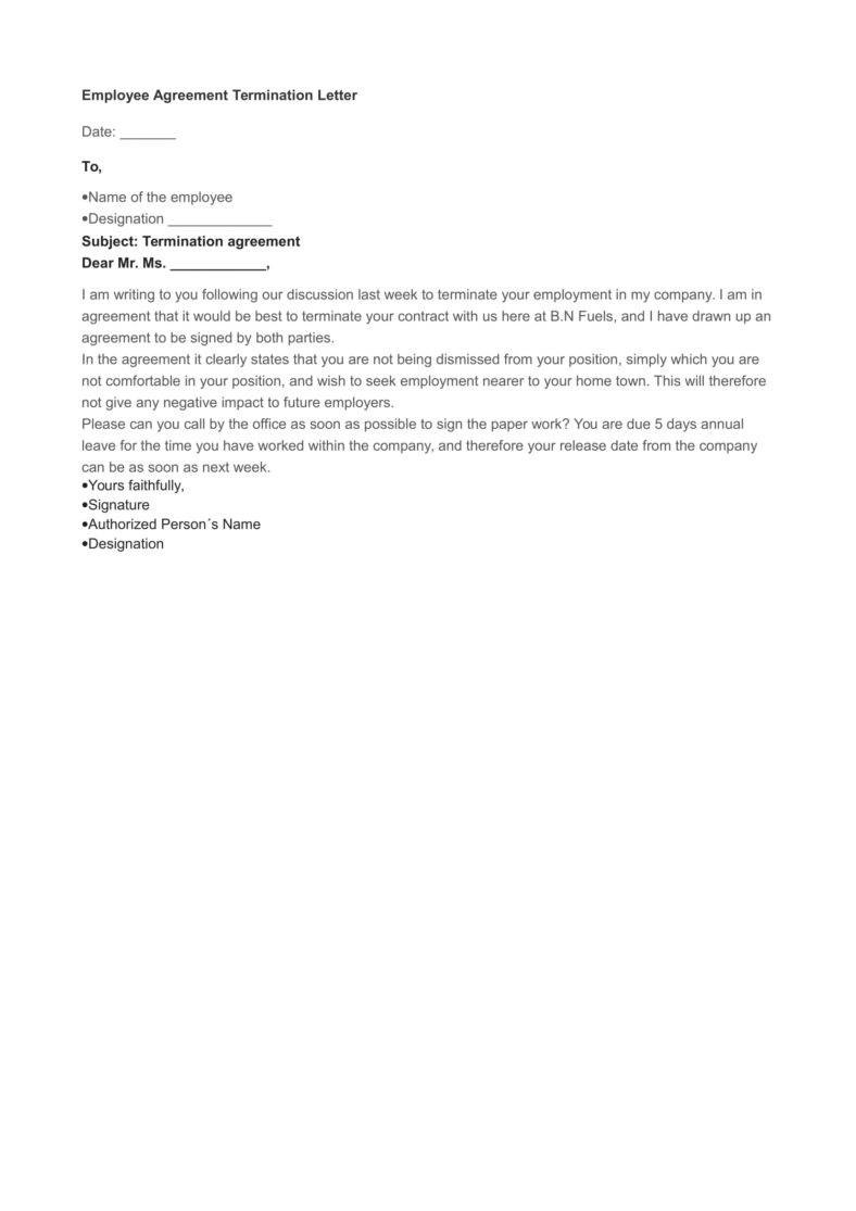 How To End A Dismissal Letter What Cause