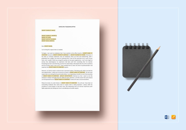 26+ Transfer Letter Templates in PDF