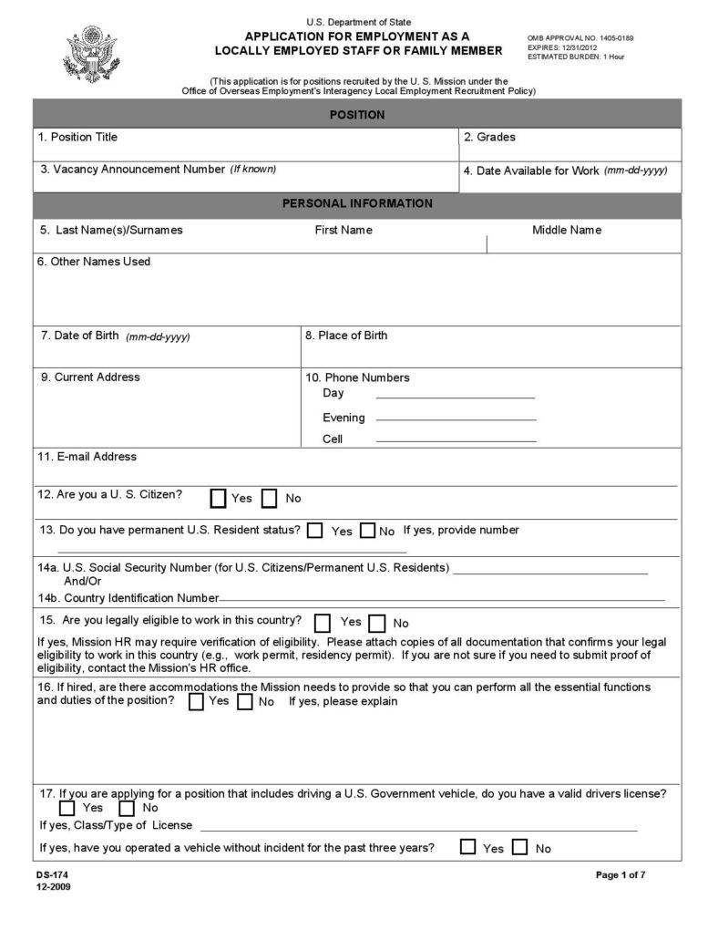 How To Make/Create an Employment Application Form [Templates + Examples ...