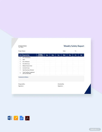Free 49+ Weekly Report Templates- PDF, Word, Docs, Pages