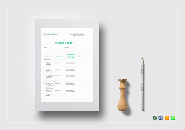 Induction Checklist Template - 19+ Free Word, PDF Format Download