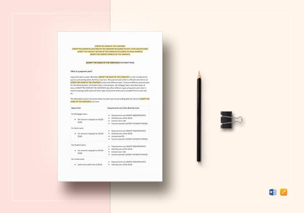 22+ Payment Plan Templates - Word, PDF