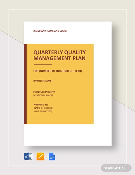 9+ Quality Management Plan Templates -Free PDF, Word Format Download