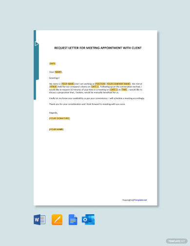 Free 14+ Meeting Appointment Letter Templates - Samples, Examples ...