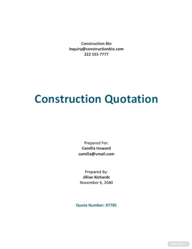 47+ Quotation Samples - PDF, Word