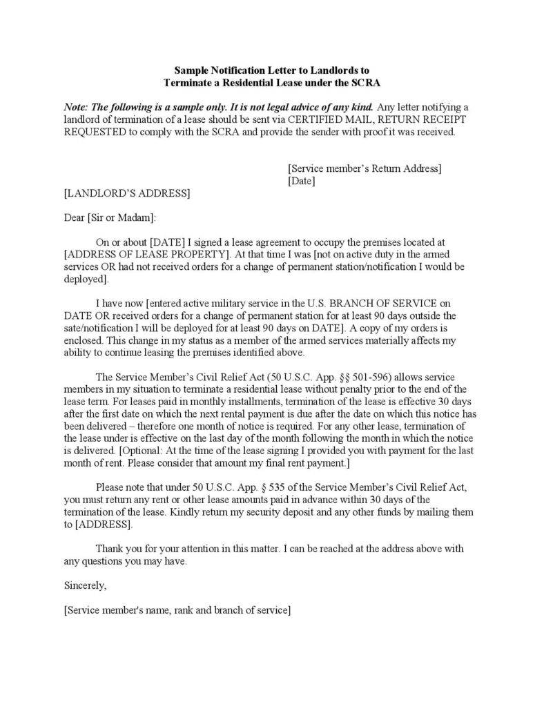 9+ Tenancy Termination Letters - Free Samples, Examples Download | Free ...