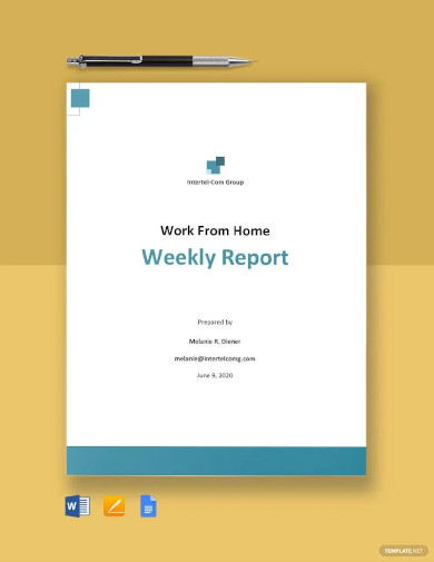 Free 49+ Weekly Report Templates- PDF, Word, Docs, Pages
