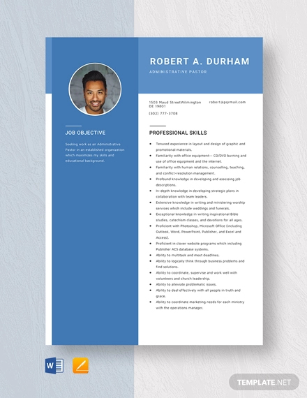 Administration Resume Template - 34+ Free Samples, Examples, Format ...