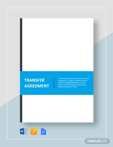 14+ Transfer Agreement Templates - Free Word, PDF, Apple Pages, Google ...