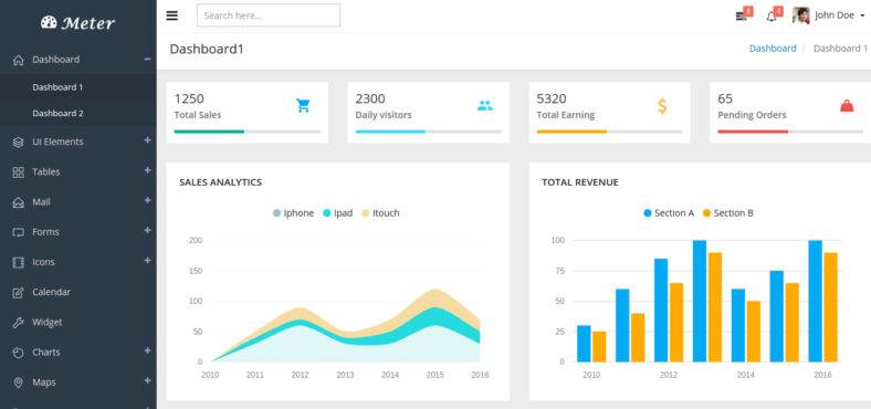 18 Cool Admin Templates for Websites and Apps 2023