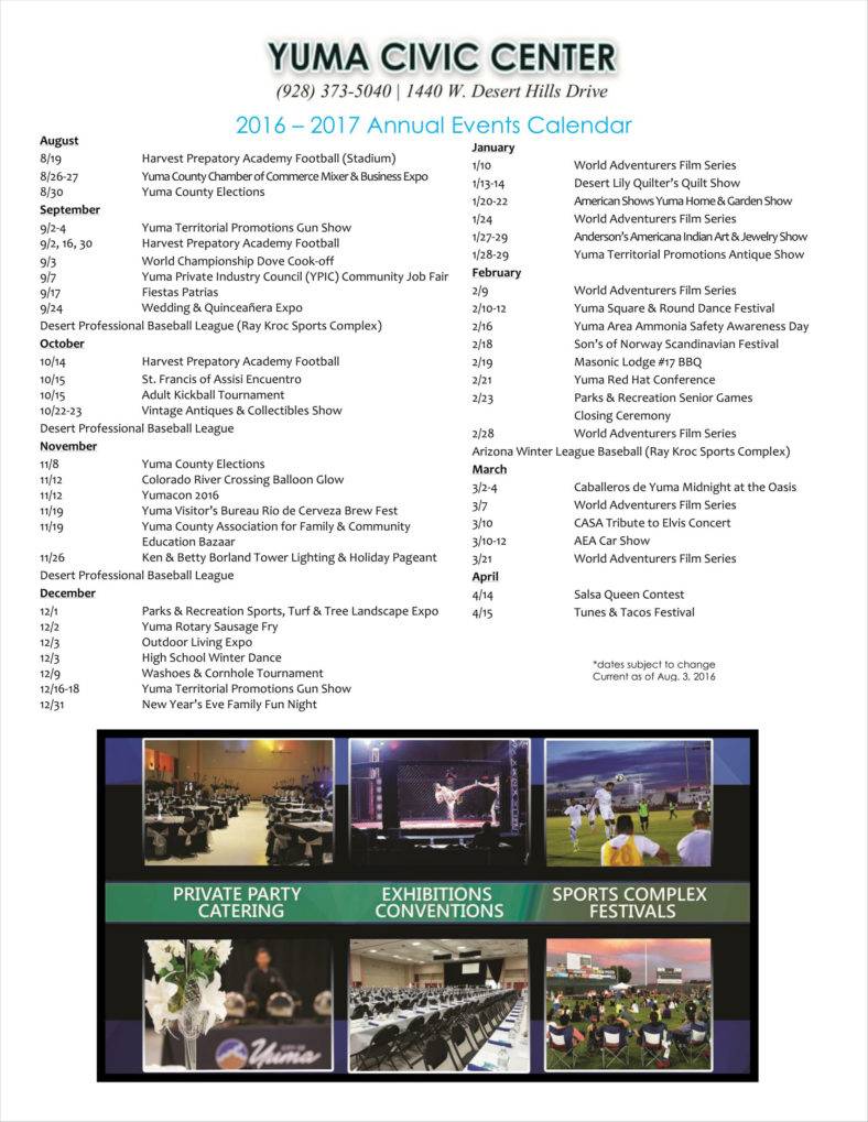 25+ Event Calendar Templates Free Samples, Examples Formats Download