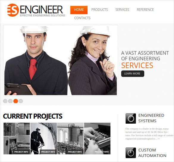 42+ Engineering Website Themes & Templates