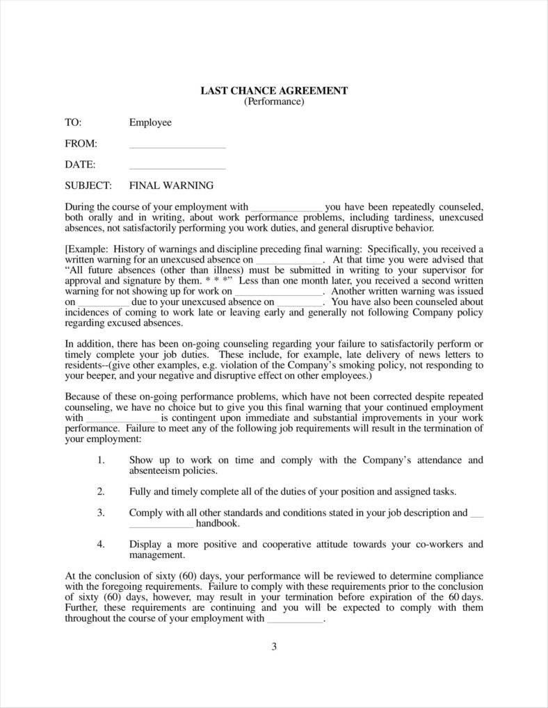 18+ Sample Final Warning Letters in Google Docs | Word Pages | PDF