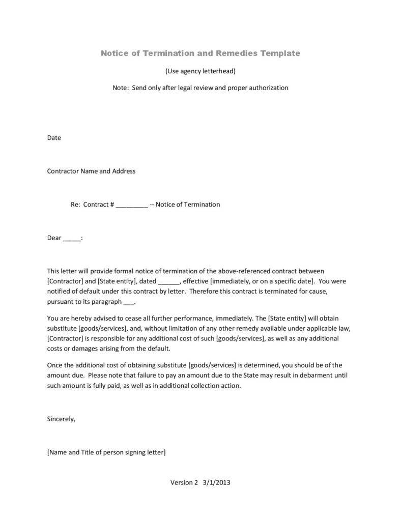 How To Make Create A Termination Letter Templates Examples 2023