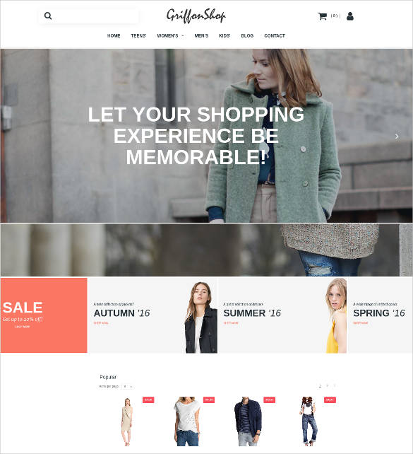 Clothe Store Website Templates & Themes | Free & Premium