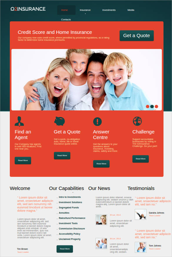 26+ Insurance Website Themes & Templates