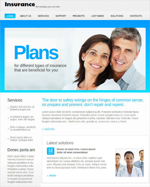 26+ Insurance Website Themes & Templates