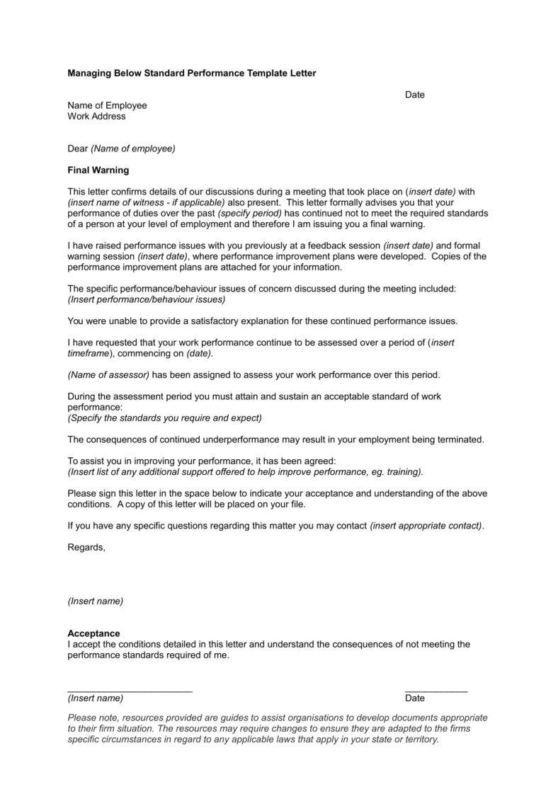 17 HR Warning Letter Templates Free Samples Examples Formats Download