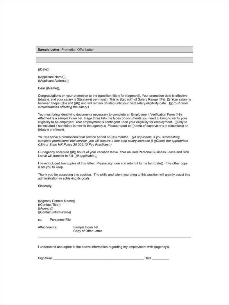 38+ Promotion Letters - Free Word, PDF, Excel Format Download