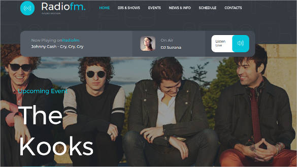 29+ Radio Station Website Themes & Templates