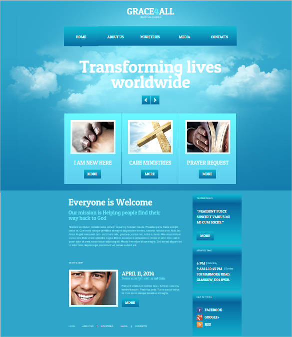 22+ Free Church Website Themes And Templates