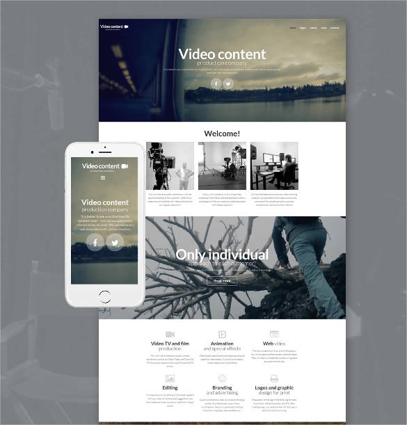 18+ Responsive Video Website Themes & Templates
