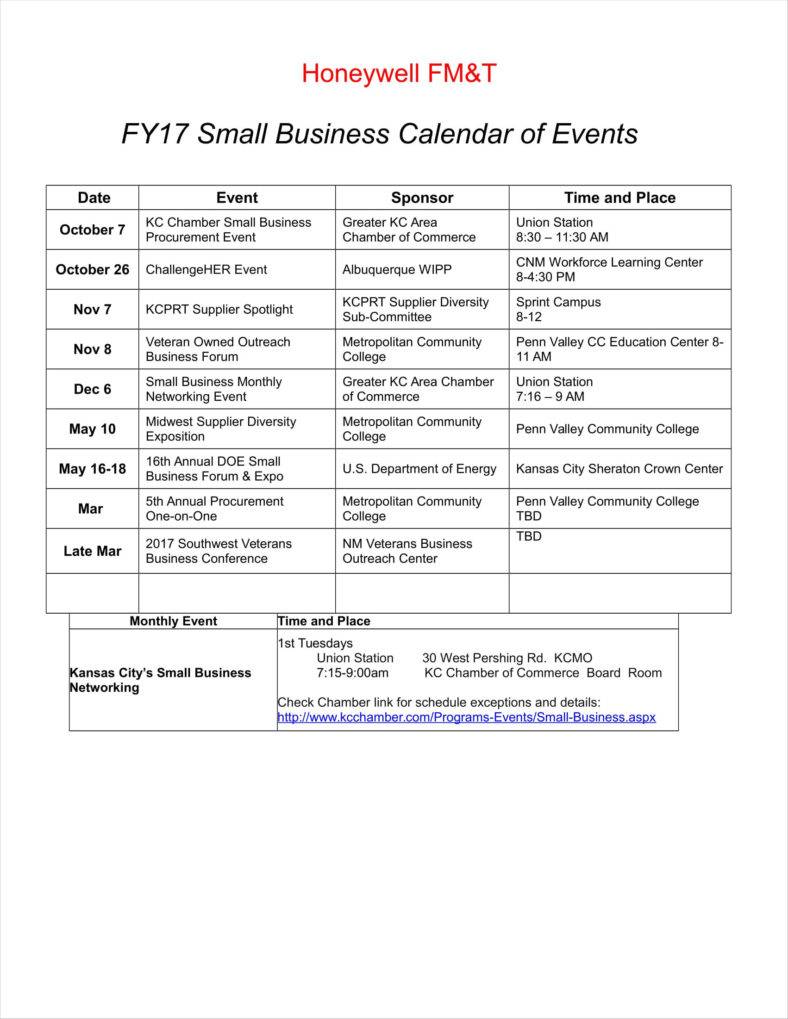 25+ Event Calendar Templates Free Samples, Examples Formats Download
