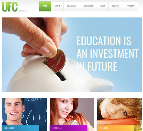 41+ College Website Themes & Templates | Free & Premium Templates