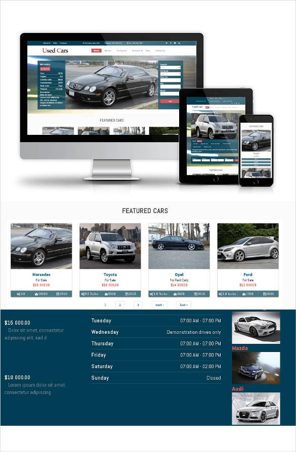 28+ Car Dealer Website Themes & Templates