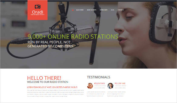 29+ Radio Station Website Themes & Templates