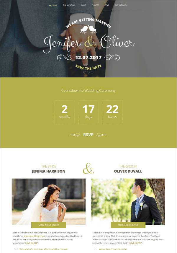 32+ Wedding Website Themes & Templates