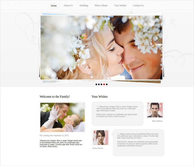 32+ Wedding Website Themes & Templates