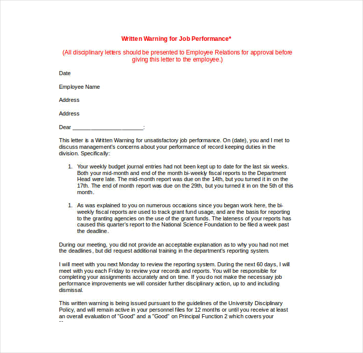 17 Business Warning Letters Free PDF Word Format