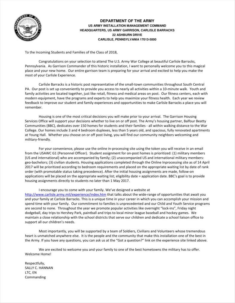 9+ Army Letterhead Templates | Free Samples, Examples, Formats Download