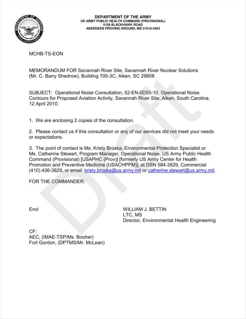 9+ Army Letterhead Templates | Free Samples, Examples, Formats Download