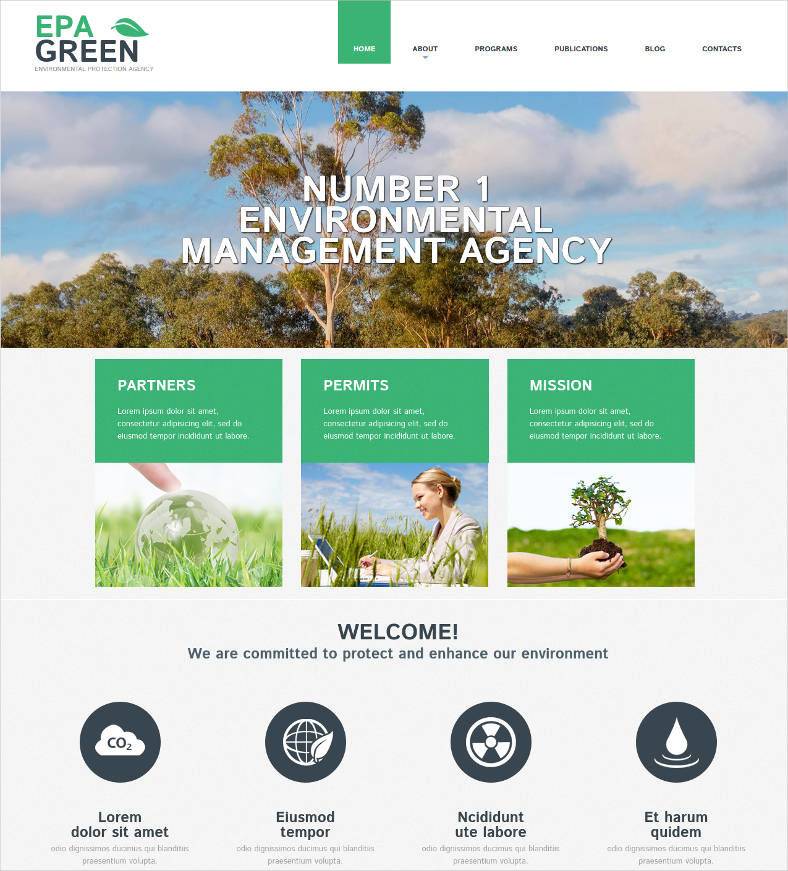 14+ Environmental Website Templates & Themes | Free & Premium