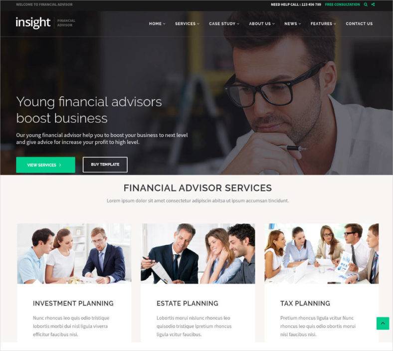 17 Best Financial Advisor Website Templates