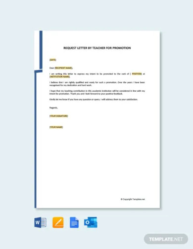 13+ Teacher Promotion Letter Templates - Free PDF, DOC Format Download