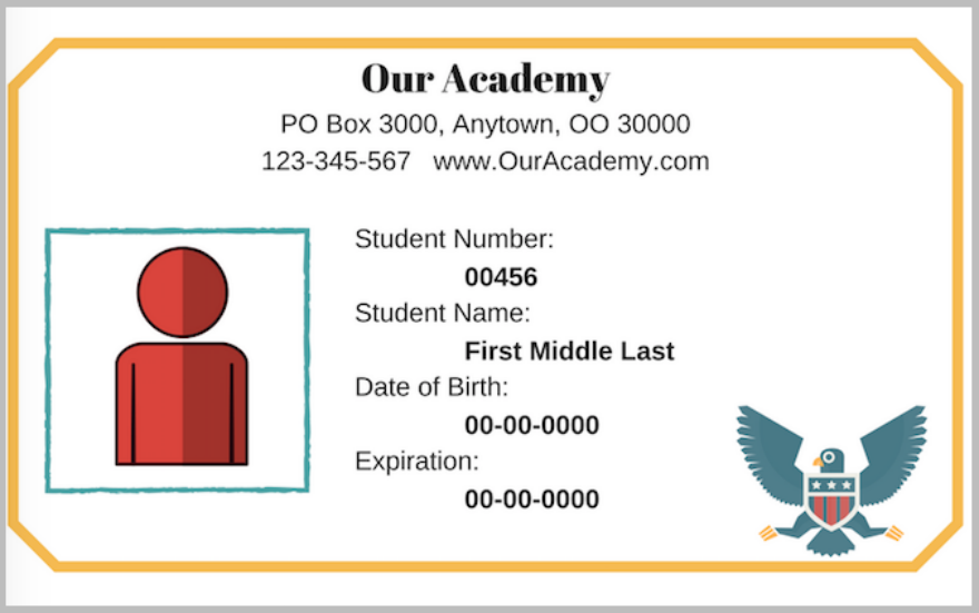 Student Id Template Editable Free 2023 Template Printable
