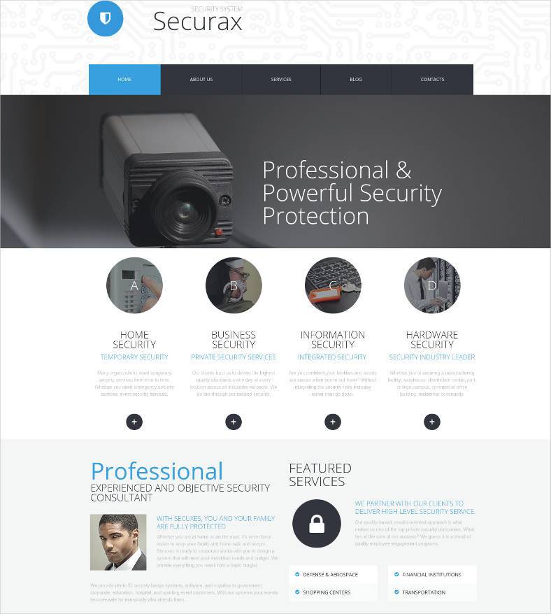 10+ Best Security Services Website Templates