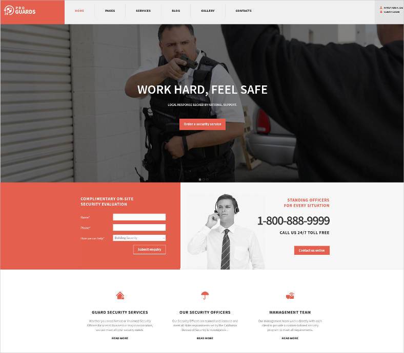 10+ Best Security Services Website Templates