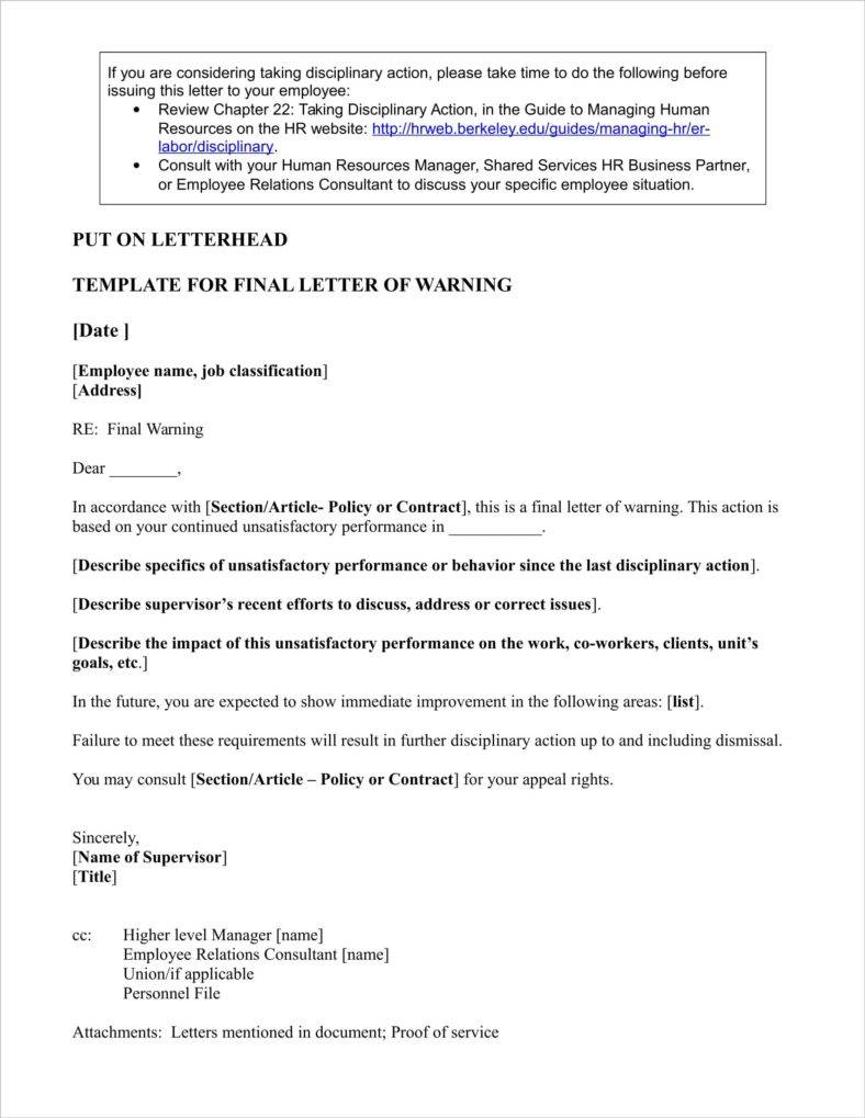 14+ Late Warning Letter Examples - Free Word, PDF Format Download | Free & Premium Templates